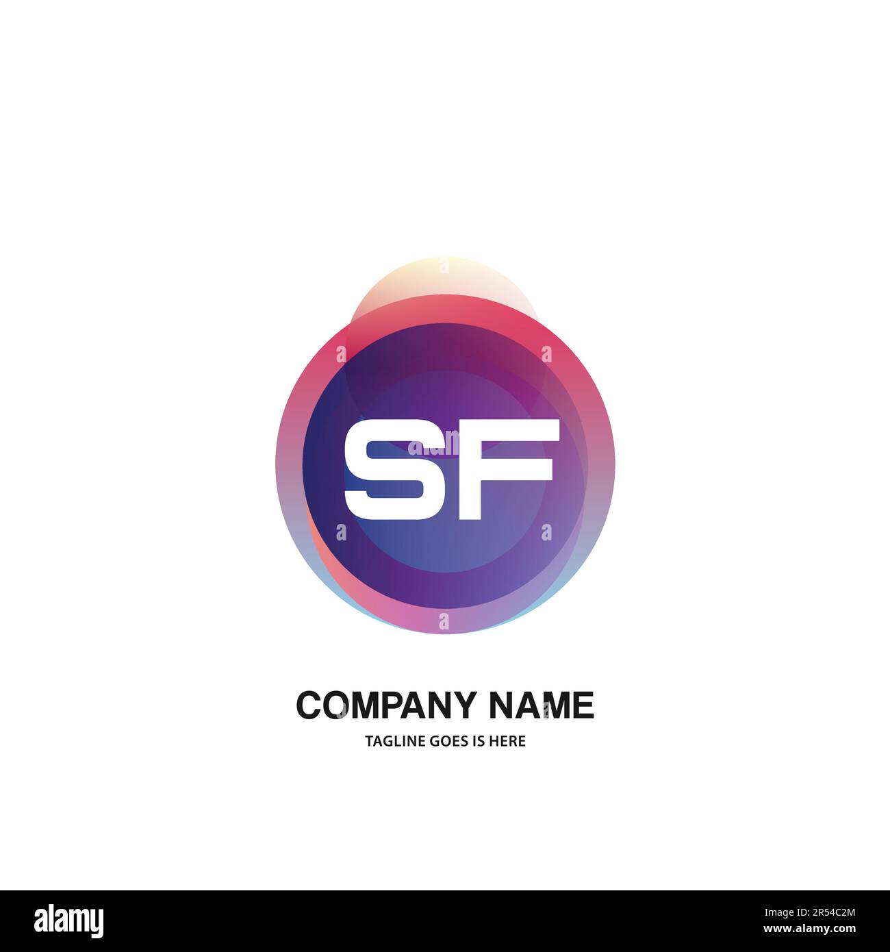 initial logo With Colorful Circle template vector Stock Vector Image ...