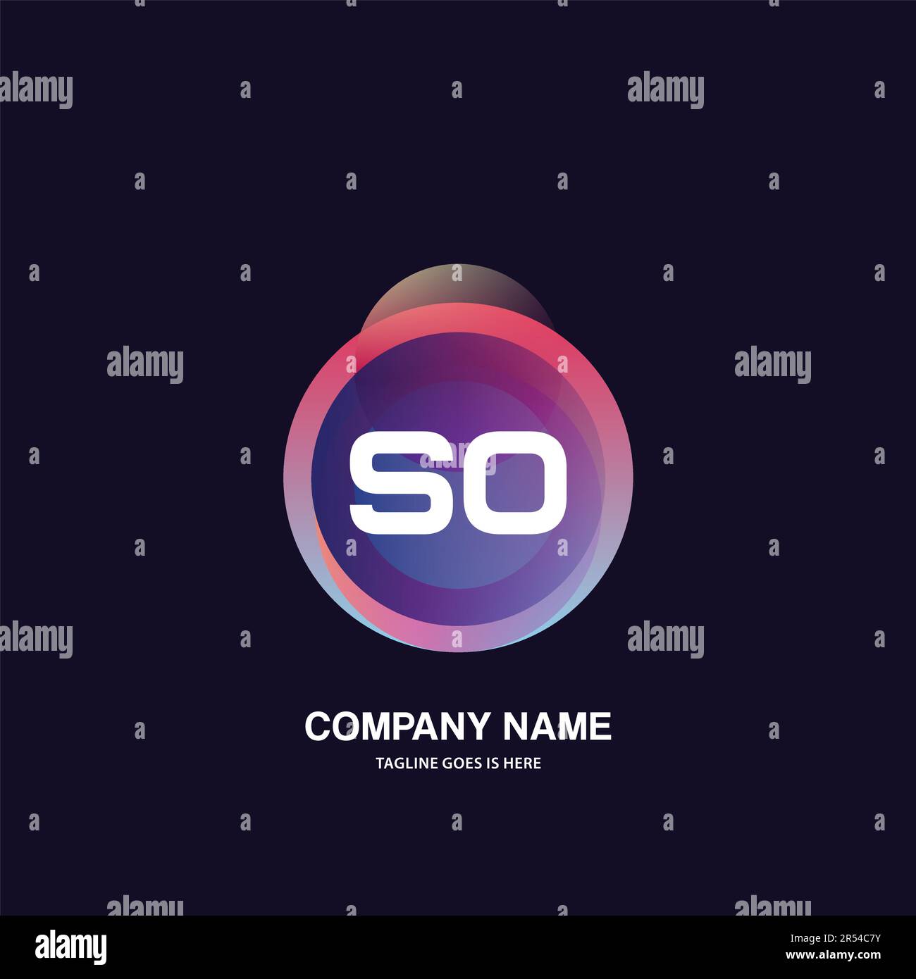 initial logo With Colorful Circle template vector Stock Vector Image ...