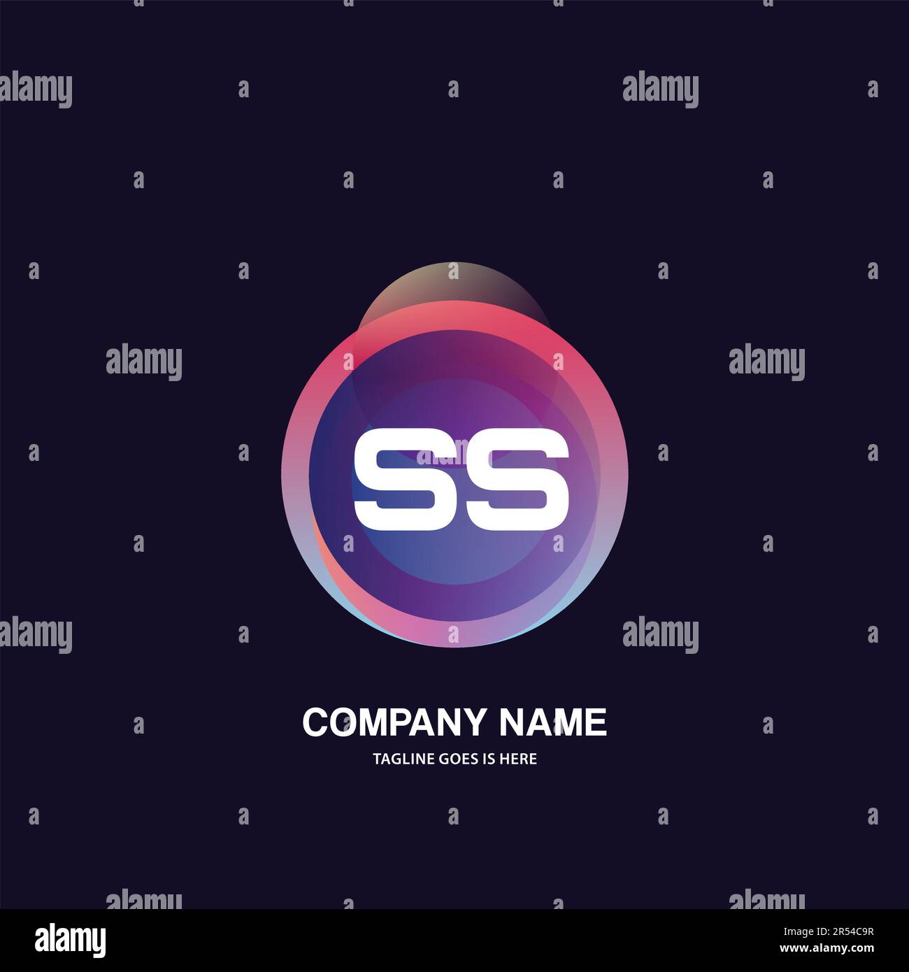 initial logo With Colorful Circle template vector Stock Vector Image ...