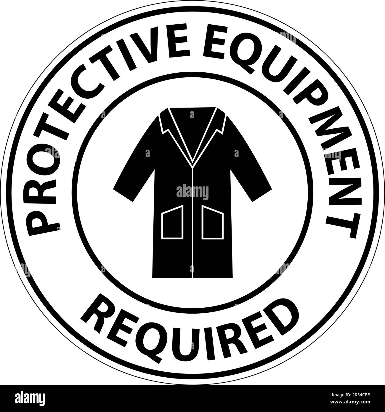 Symbol Floor Sign, Protective Equipment Required Stock Vector Image ...