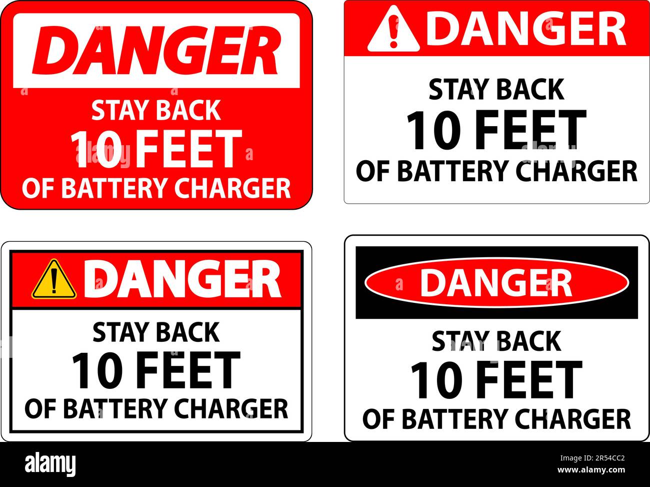 Stay back sign Cut Out Stock Images & Pictures - Alamy