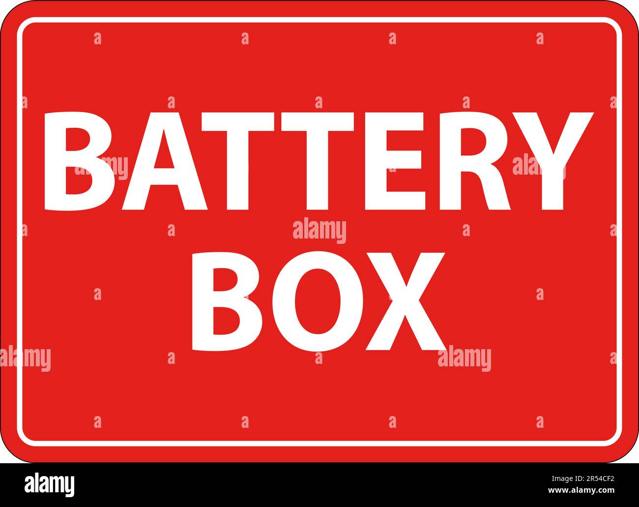 Symbol Battery Sign Battery Box On White Background Stock Vector Image ...