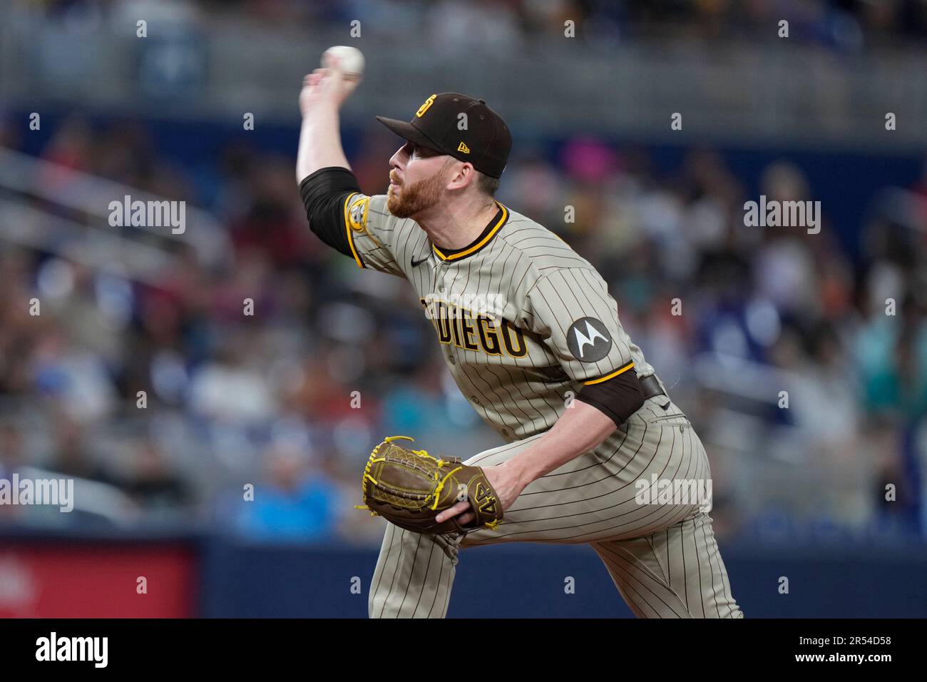 San Diego Padres' Steven Wilson delivers a pitch during the seventh ...