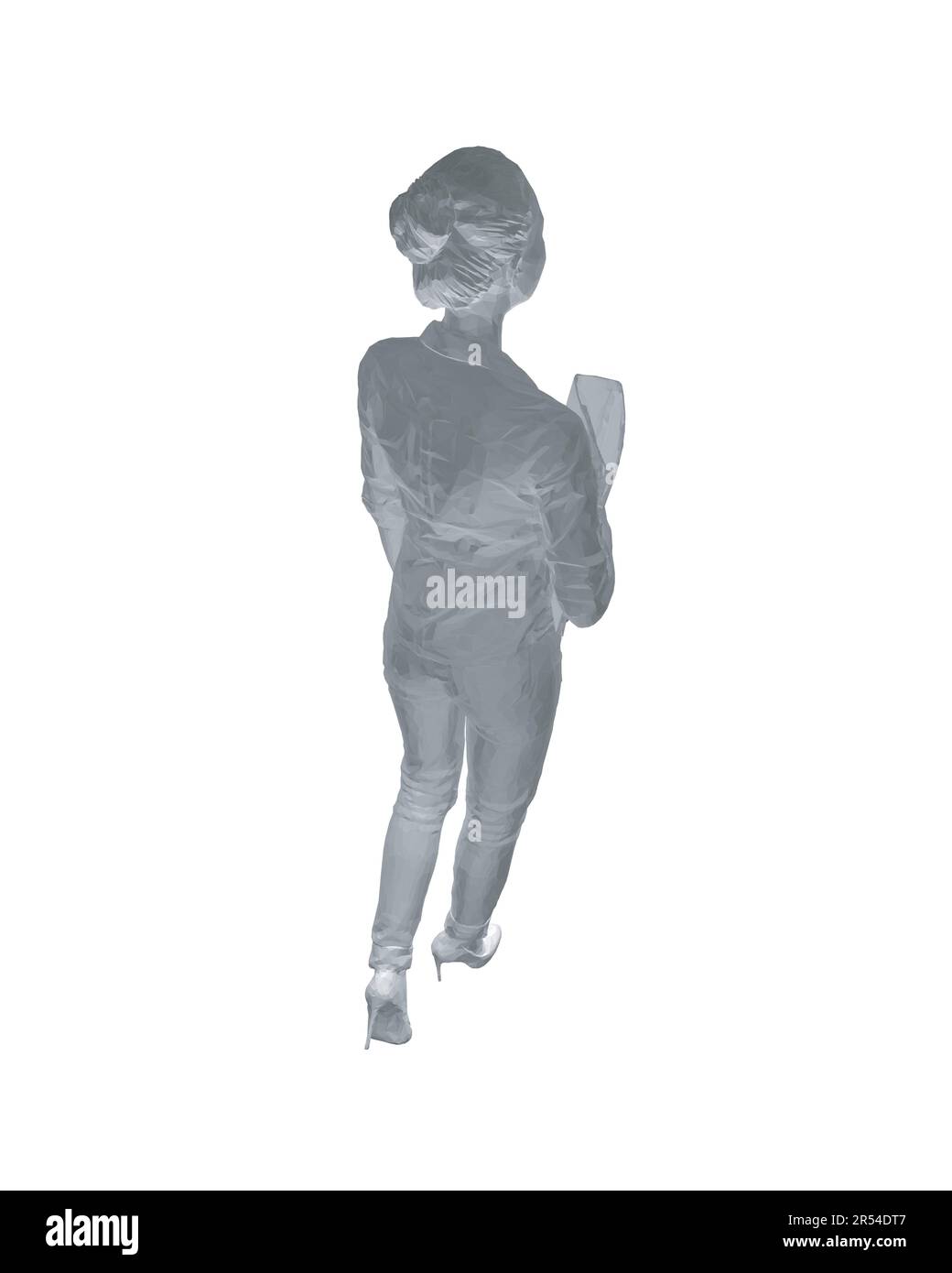 Girl Walking Forward Drawing