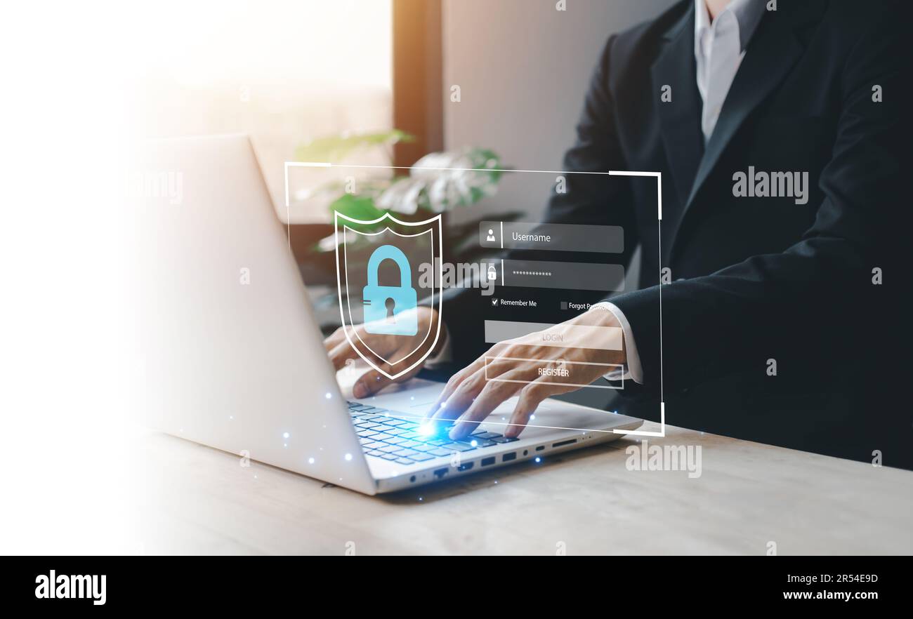 Username And Password Login With Biometric Identification Fingerprint