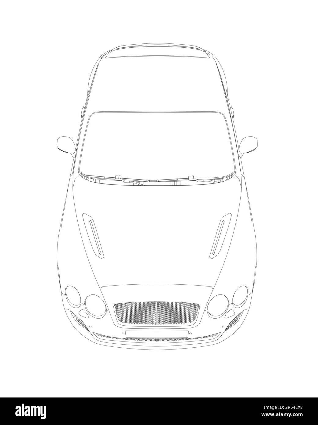 Coloring page vector line art for book and drawing. Black contour ...