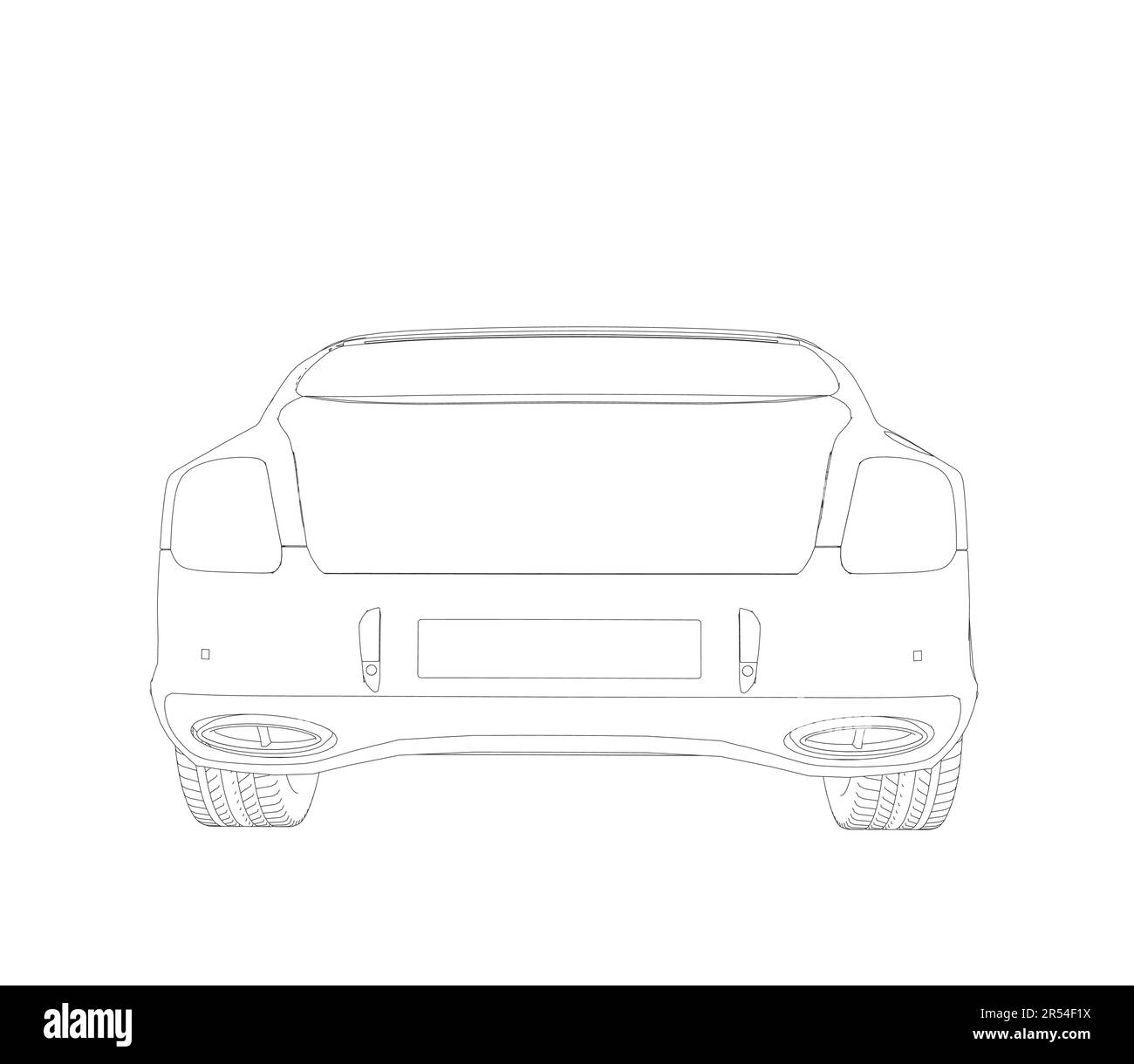 Coloring page vector line art for book and drawing. Black contour ...