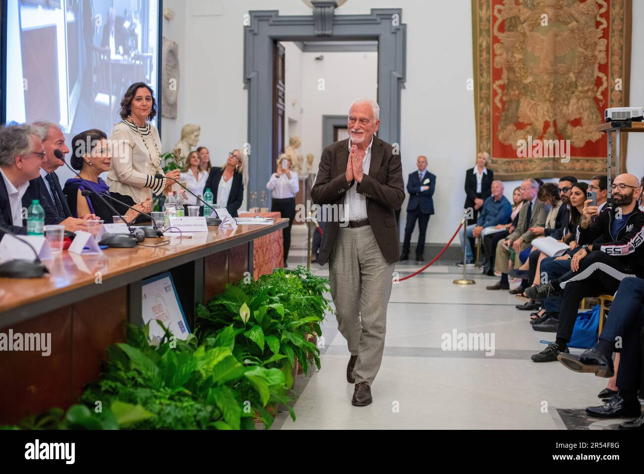 Diego Percossi Papi, historic Roman goldsmith craftsman seen during the ...