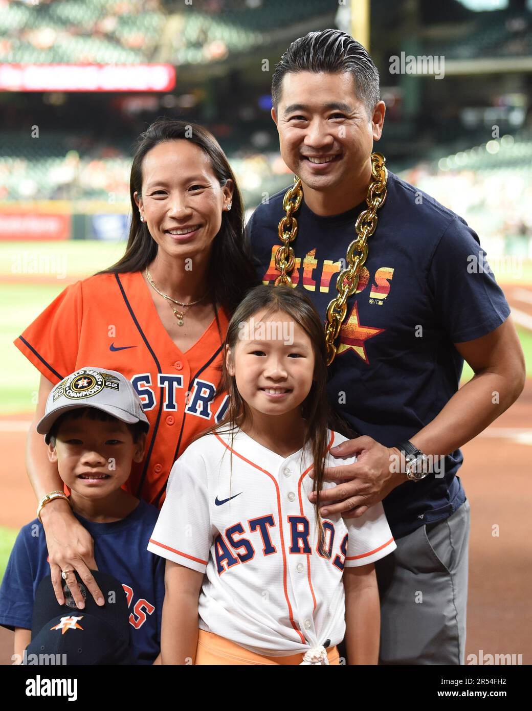 Janae Tsai (top left) of the Asian Society of Texas, poses with her ...