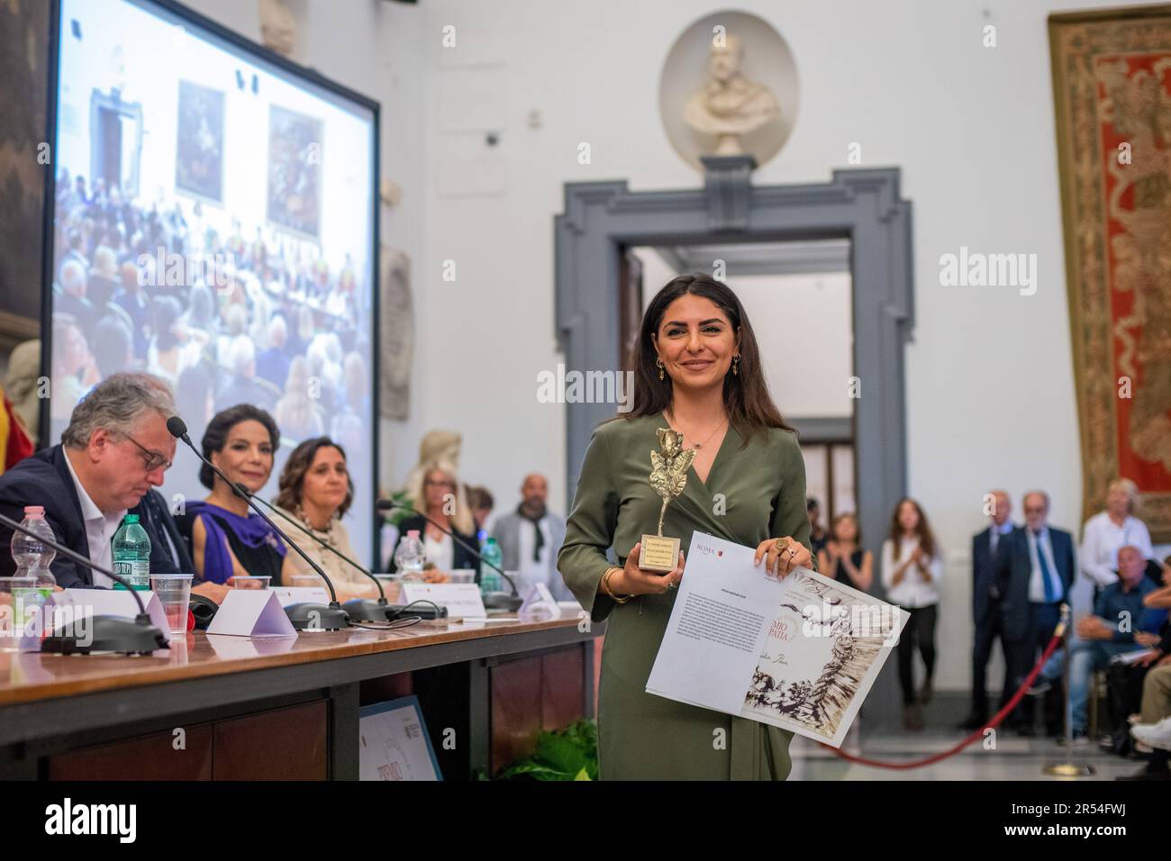 Iranian activist Pegah Moshir Pour awarded with the Oscar Capitolino ...