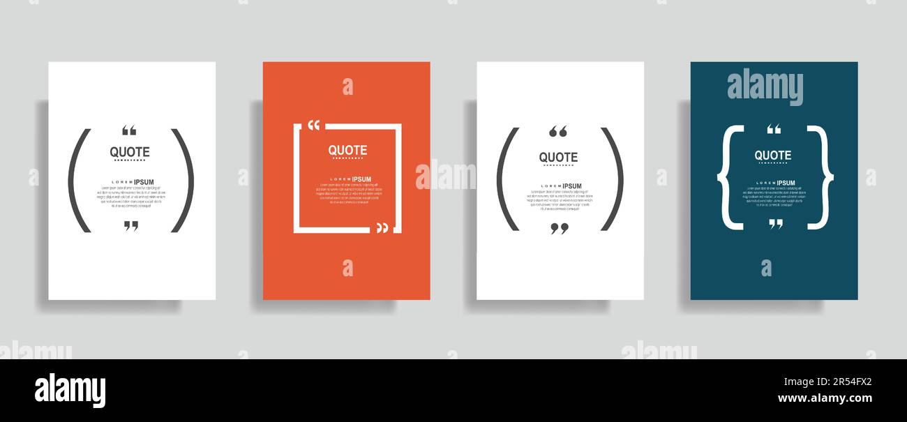 Quotes frame blank templates set, text in brackets, infographics banner ... Quotes frame blank templates set, text in brackets, infographics banner ...