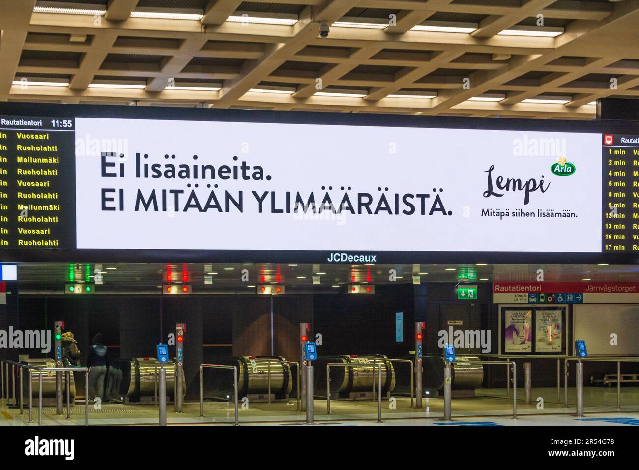 Helsinki metro railway station hi-res stock photography and images - Alamy