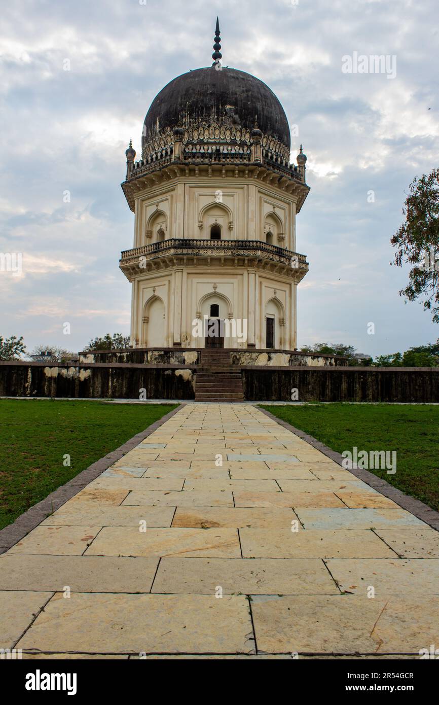 Path leading to one of the tomb building in Qutb Shahi Archaeological ...