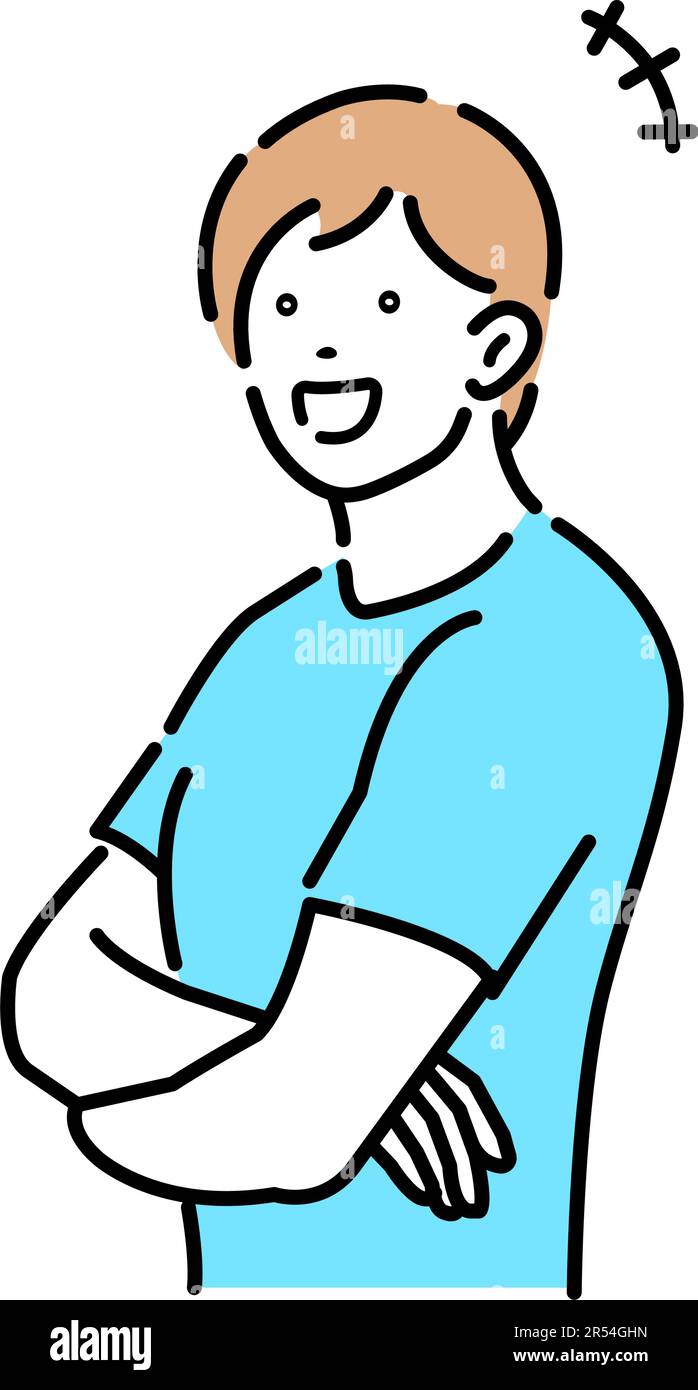 Arms crossed man in Stock Vector Images - Alamy