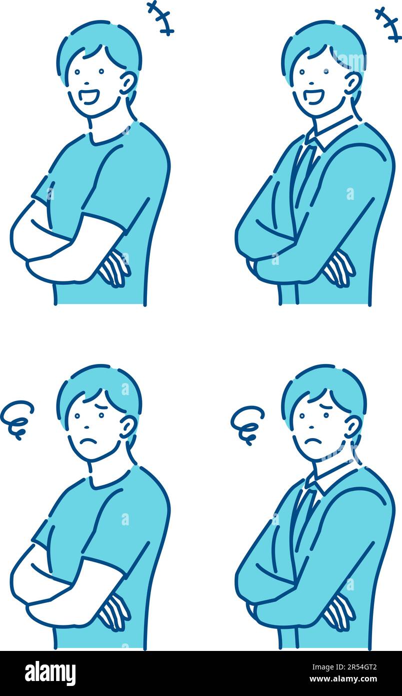 Sad poor young man Stock Vector Images - Alamy