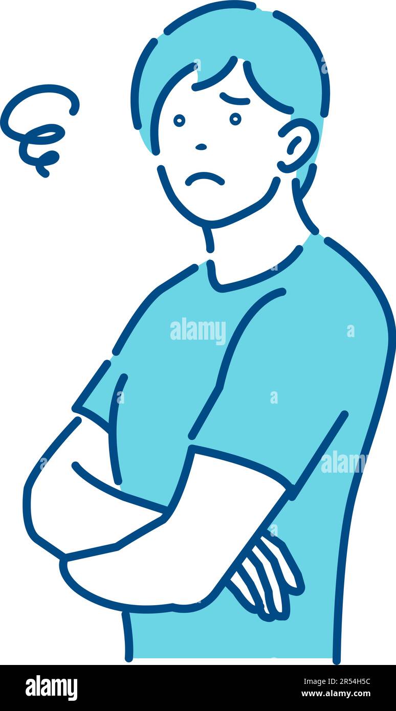 Sad man character in Cut Out Stock Images & Pictures - Alamy