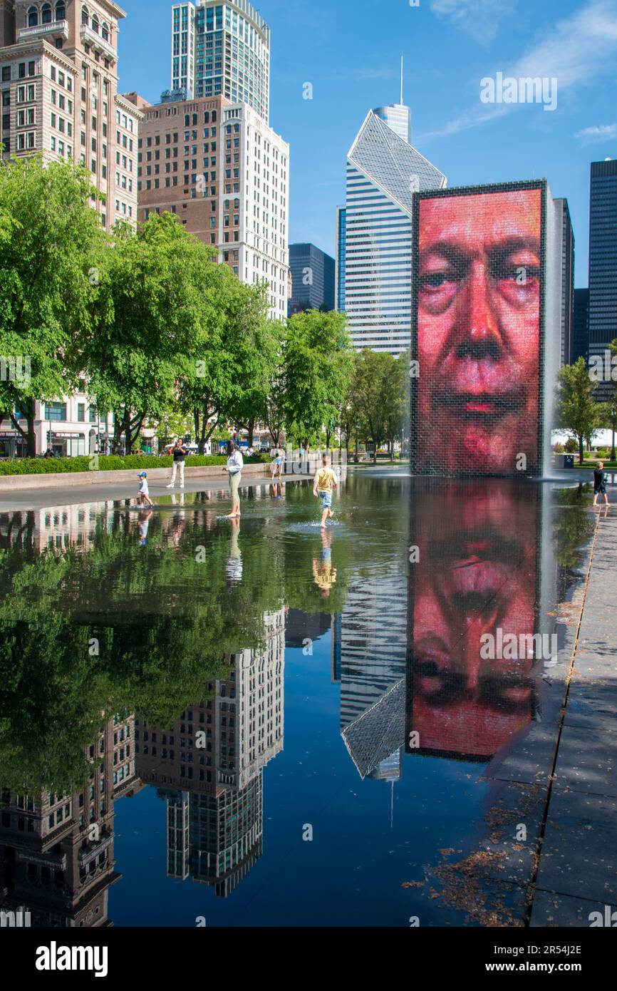 Millennium Park is a popular place to visit in Chicago because of its ...