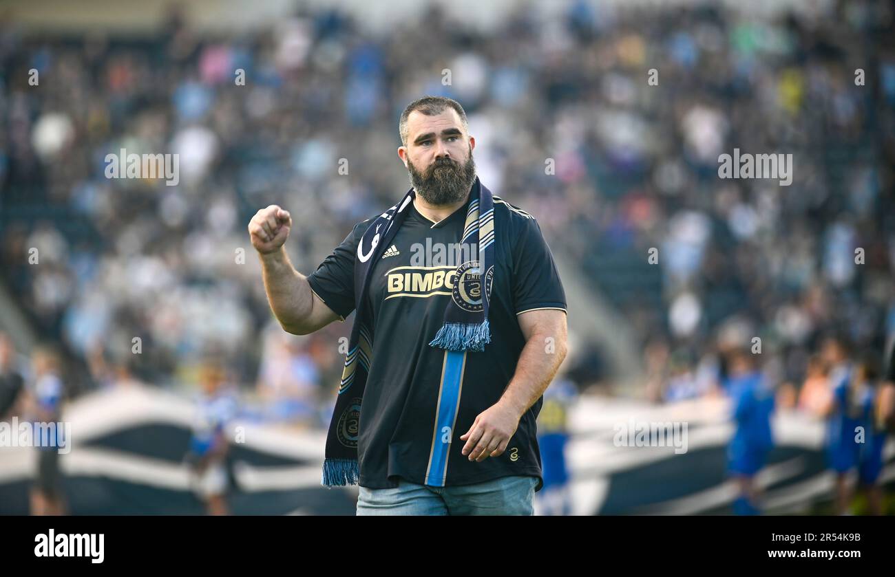 Jason kelce 2023 eagles hi-res stock photography and images - Alamy