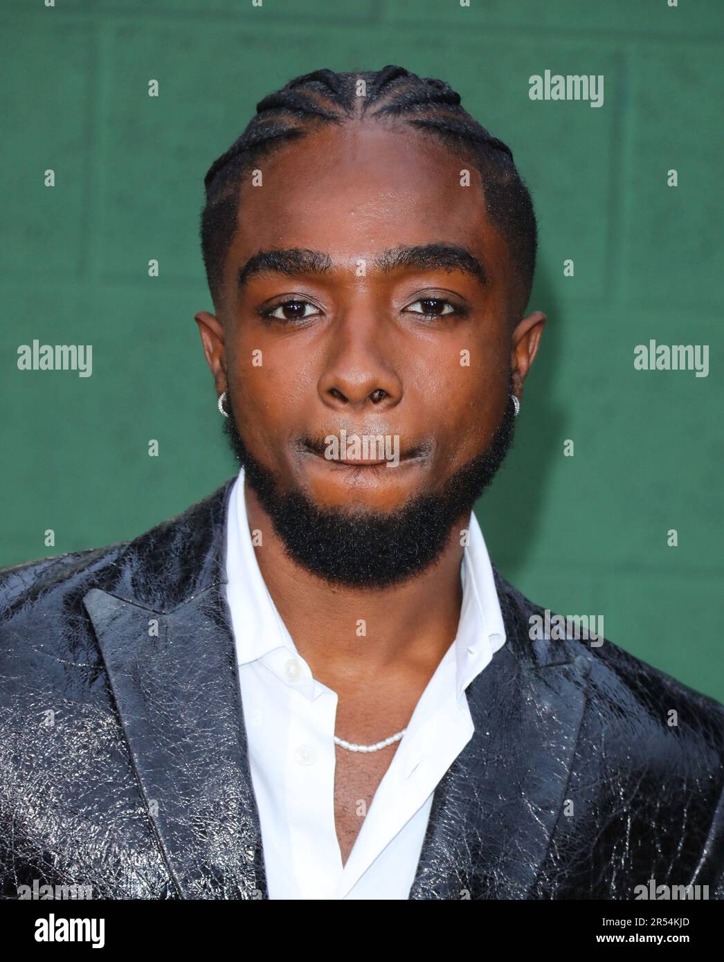 Westwood, USA. 31st May, 2023. Caleb McLaughlin arrives at The Shooting ...