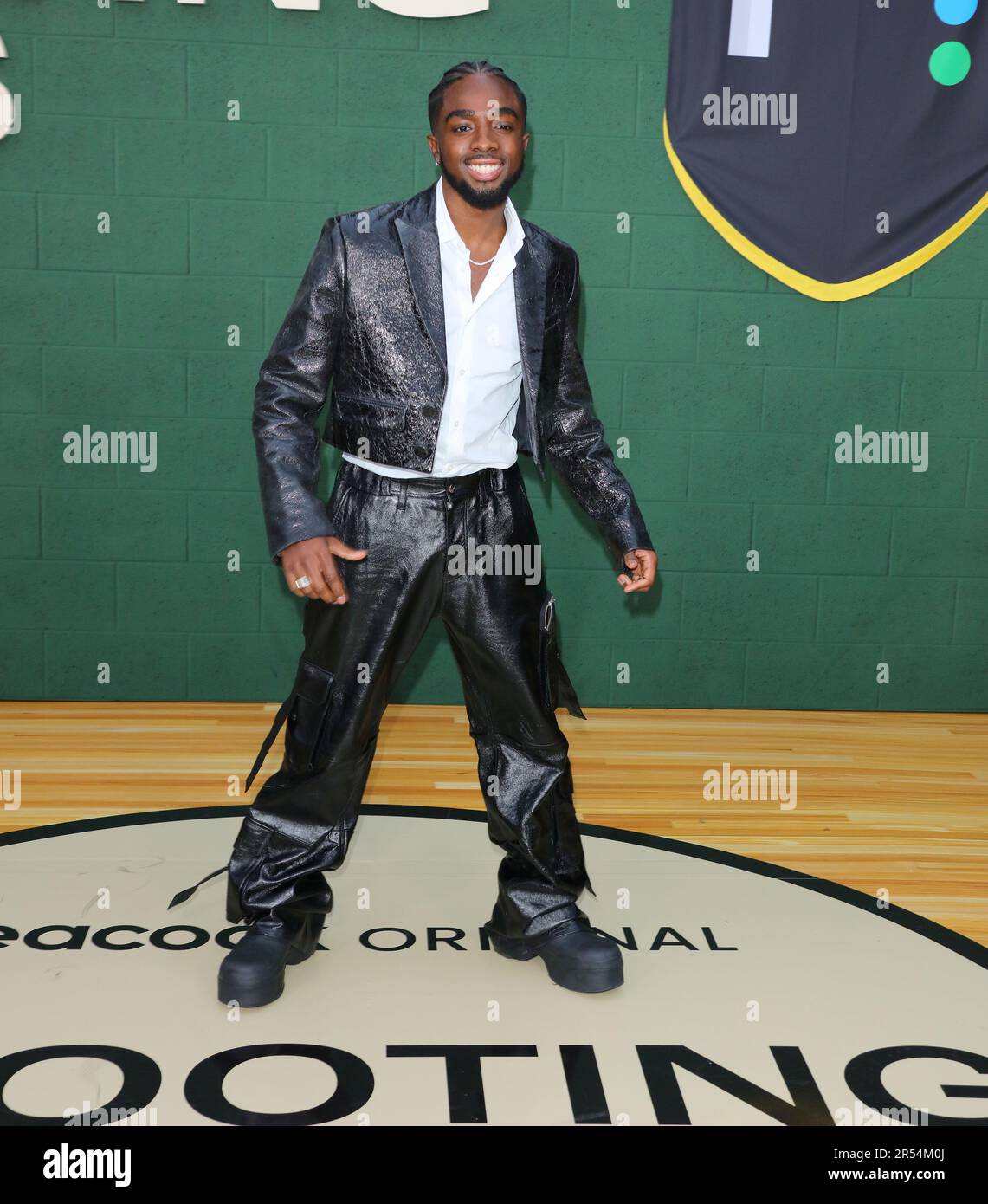 Caleb McLaughlin arrives at The Shooting Stars Premiere held at The Regency Village theatre in ...