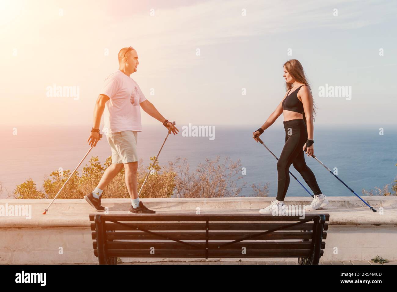 Aged peoples walking park hi-res stock photography and images - Alamy