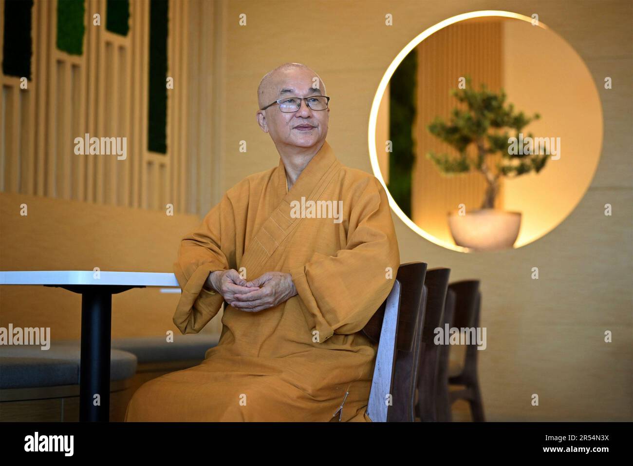 Venerable Seck Kwang Phing, president of the Singapore Buddhist ...