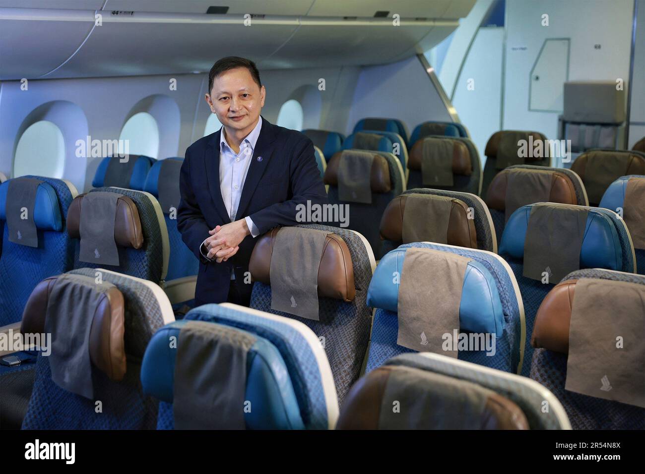 Goh Choon Phong, CEO of Singapore Airlines (SIA), photographed on 30 May 2023. (Singapore Press ...