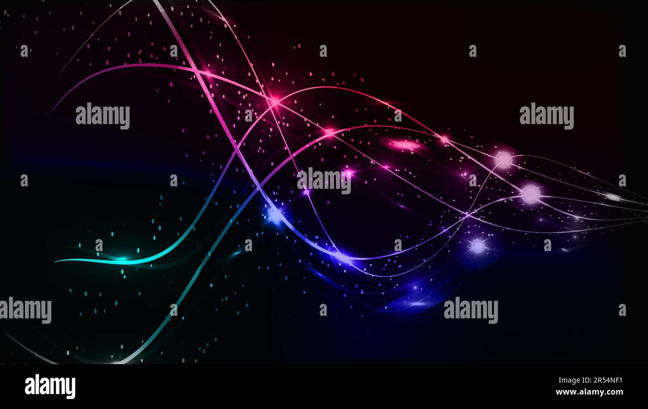 Abstract multicolored blue violet red and green beautiful digital ...