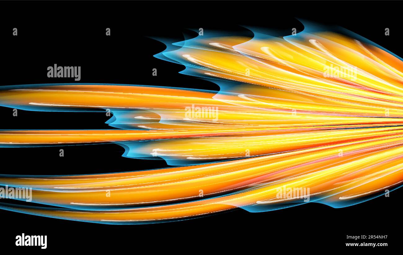 Beautiful bright motley yellow orange abstract energetic magical cosmic ...