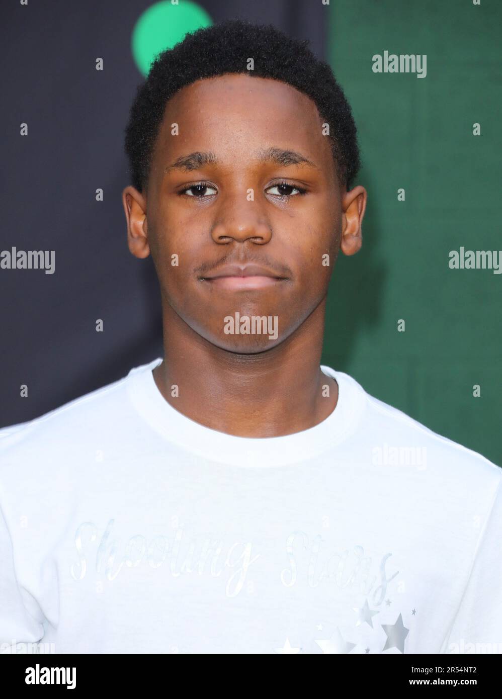 Westwood, USA. 31st May, 2023. Sir Myles arrives at The Shooting Stars ...