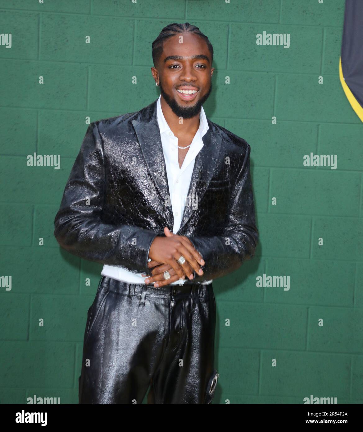 Westwood, USA. 31st May, 2023. Caleb McLaughlin arrives at The Shooting Stars Premiere held at ...