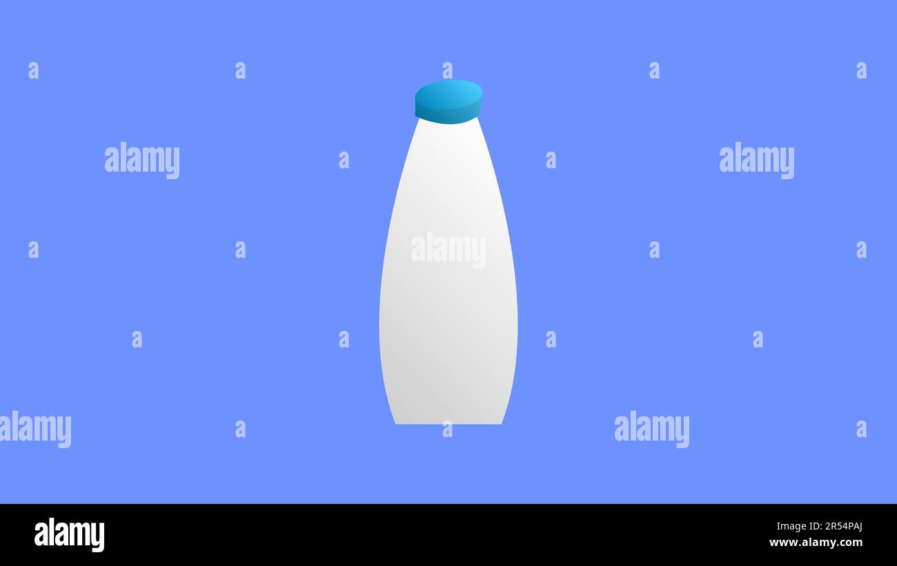 Milk bottle line icon. Fresh dairy drink symbol. Vector illustration ...