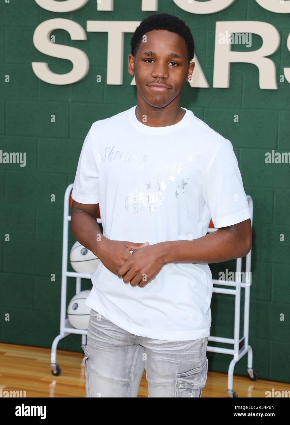 Westwood, USA. 31st May, 2023. Sir Myles arrives at The Shooting Stars ...