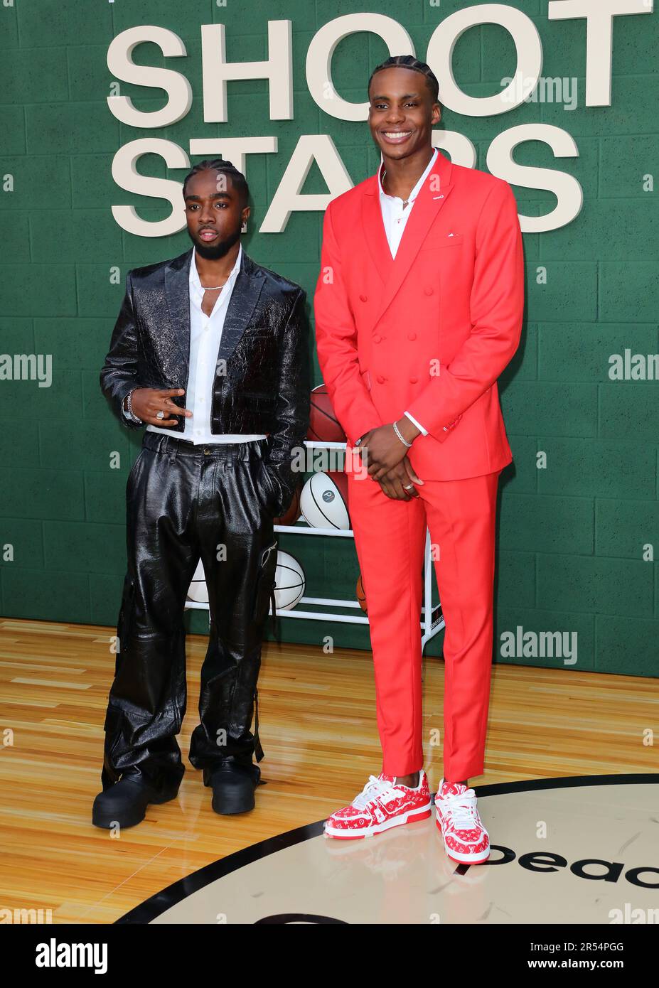 Westwood, USA. 31st May, 2023. Caleb McLaughlin, Marquis Mookie Cook arrives at The Shooting ...