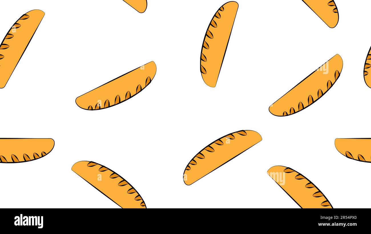 loaf on a white background, pattern, volumetric contour on the figure ...