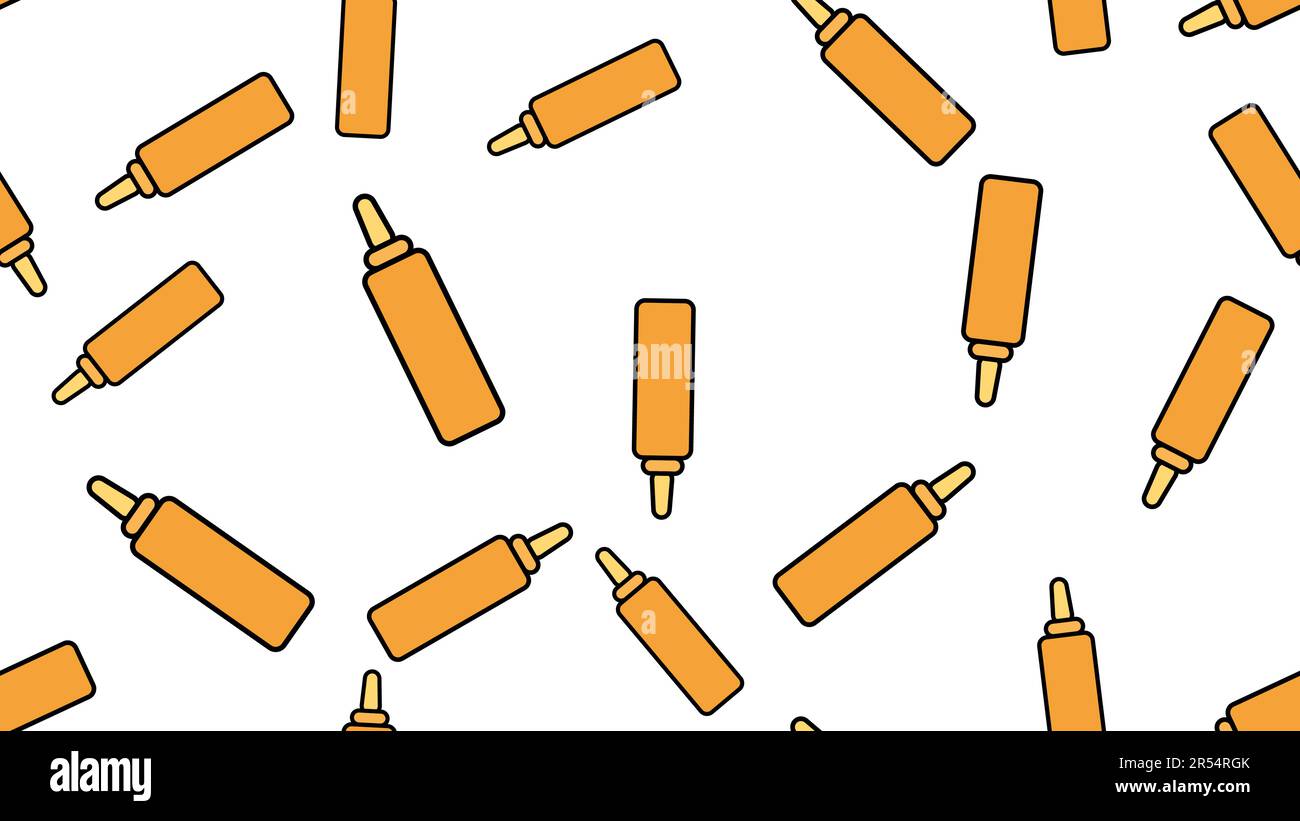 orange mustard on white background, vector illustration, pattern ...