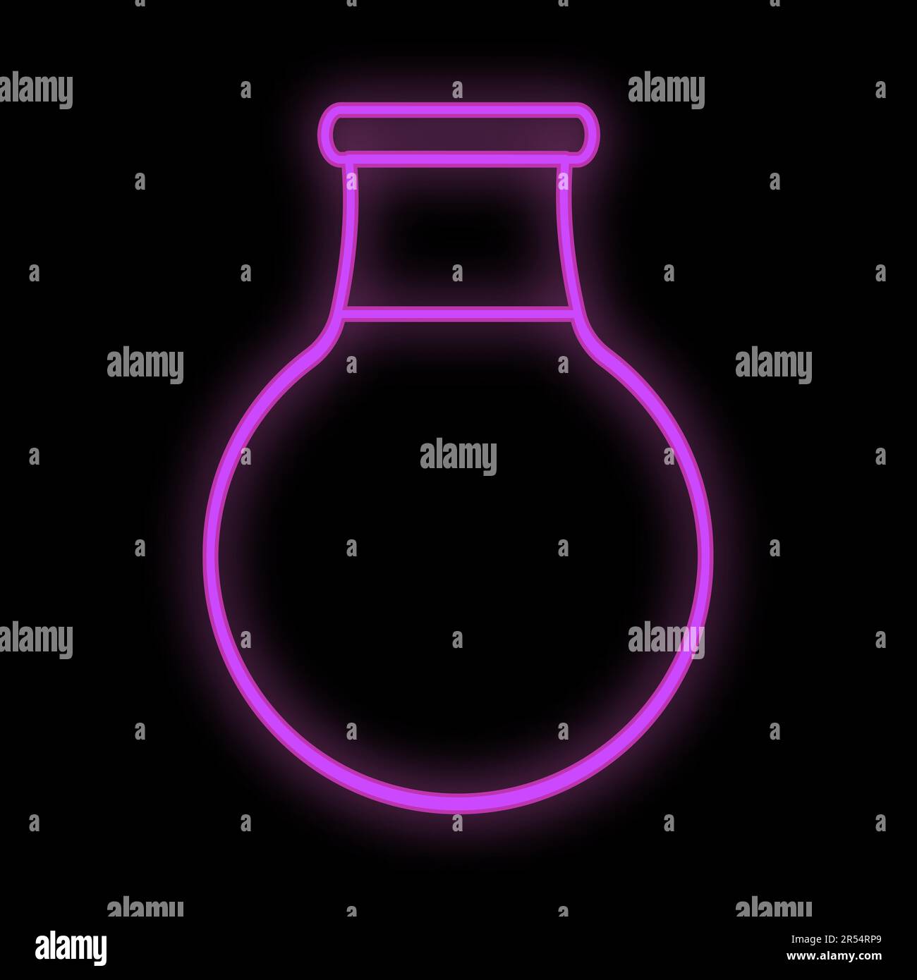 Bright luminous purple medical medical scientific digital neon sign for ...