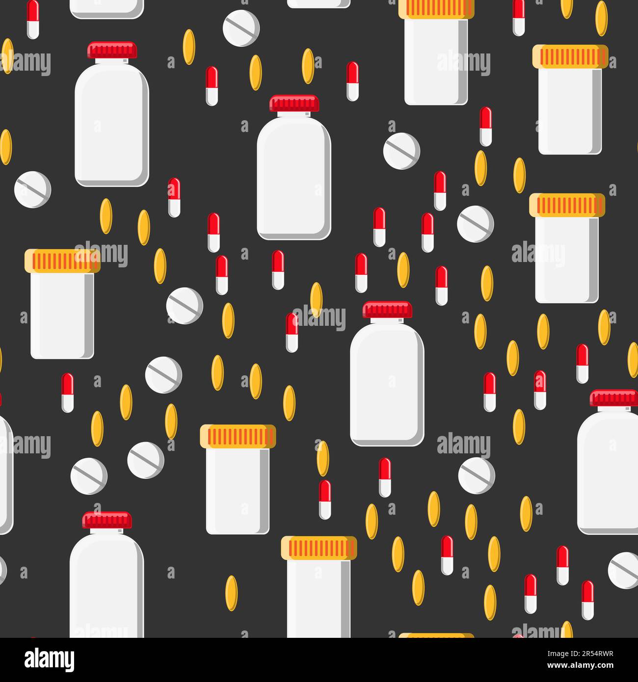 Medical seamless pattern, texture from medicinal pharmaceutical tablets ...