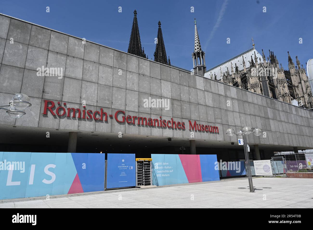 Cologne, Germany. 30th May, 2023. The entrance to the Roman Germanic ...