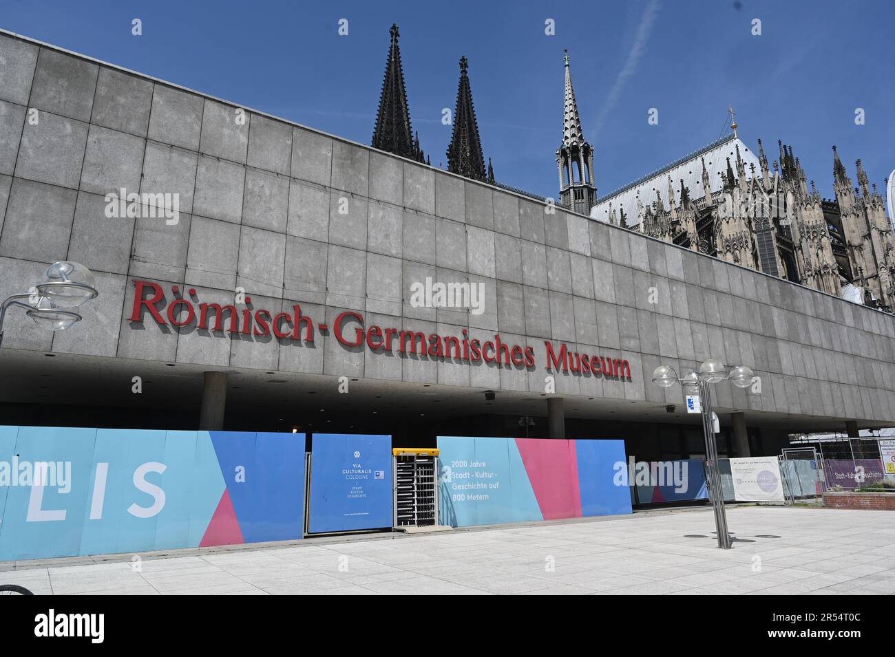 Cologne, Germany. 30th May, 2023. The entrance to the Roman Germanic ...