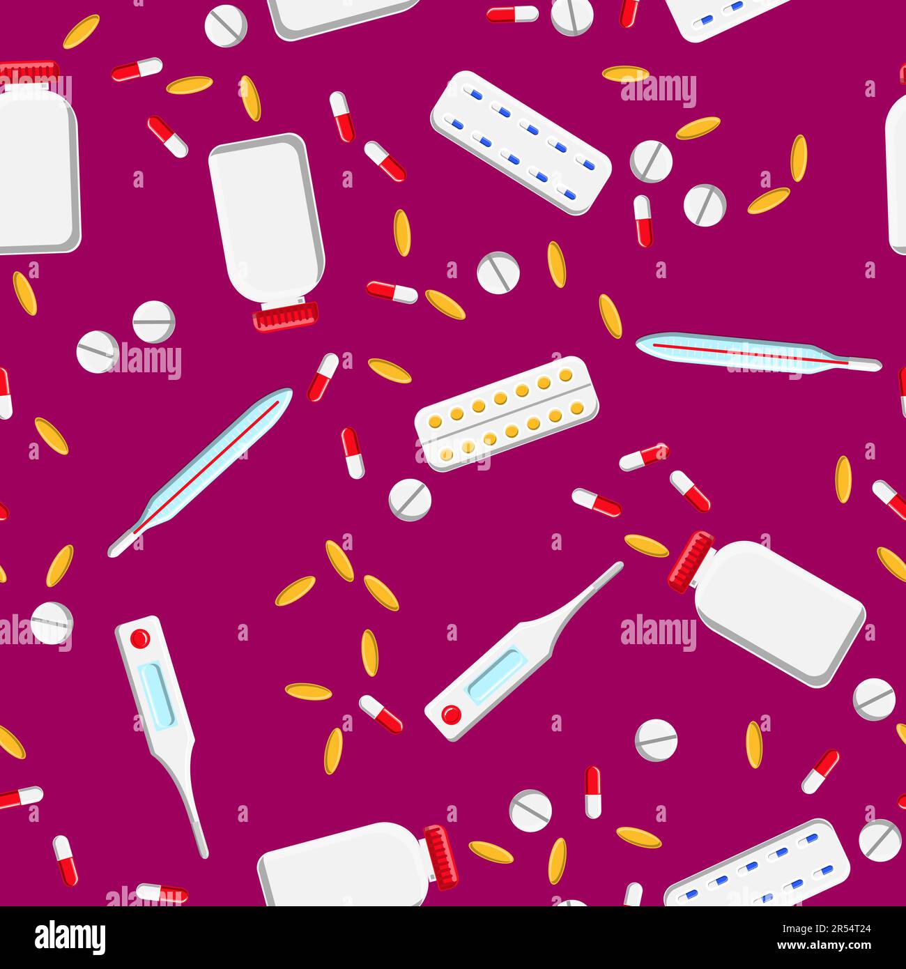 Medical seamless pattern, texture of medicinal pharmaceutical pills ...