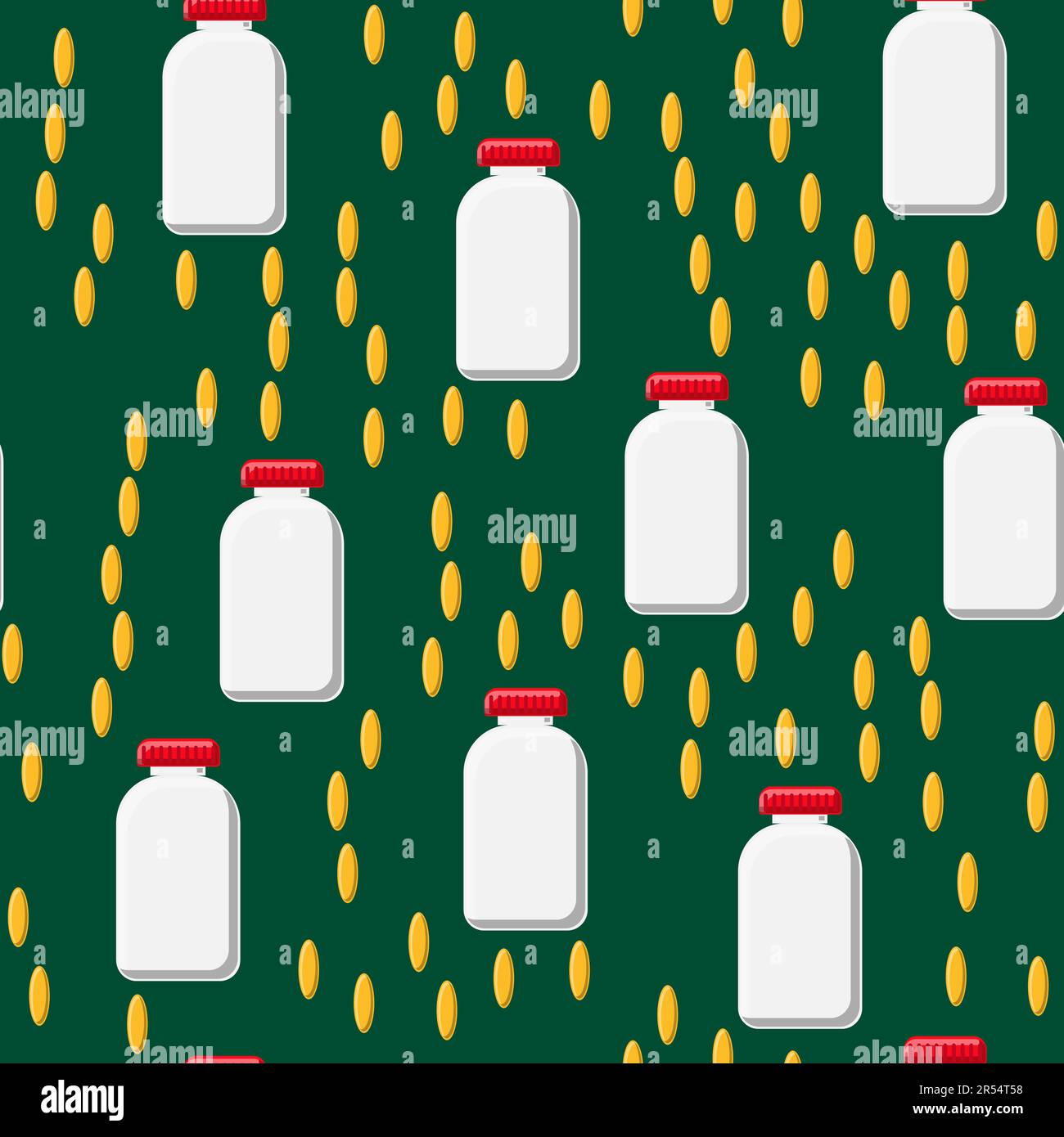 Medical seamless pattern, texture of medicinal pharmaceutical tablets ...