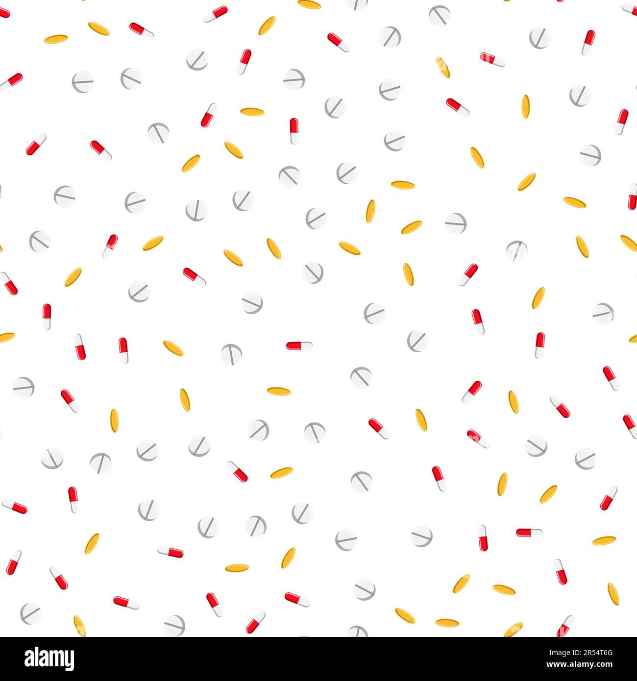 Medical seamless pattern, texture of pharmaceutical pills, cans ...