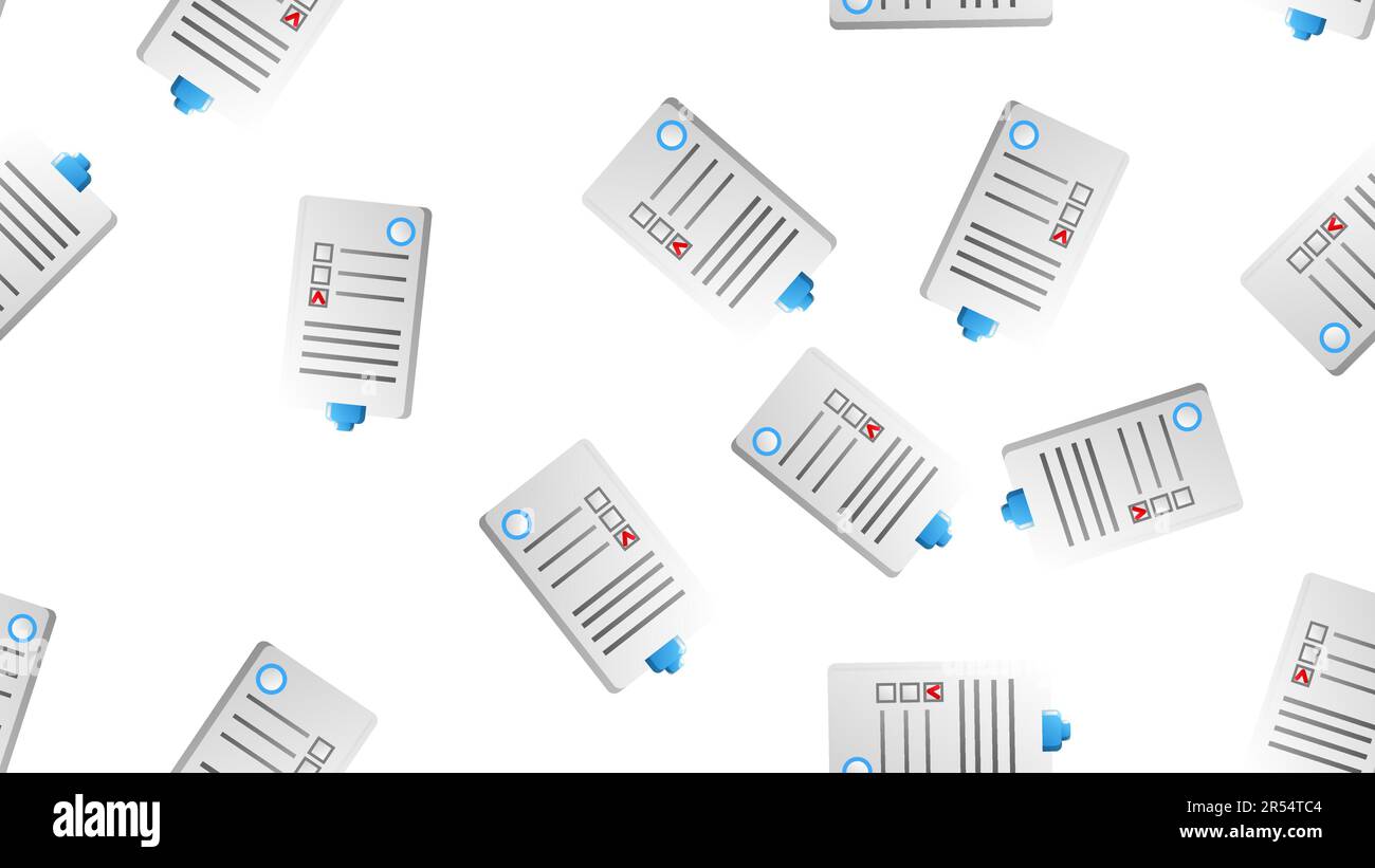 Endless seamless pattern of medical scientific medical objects paper ...