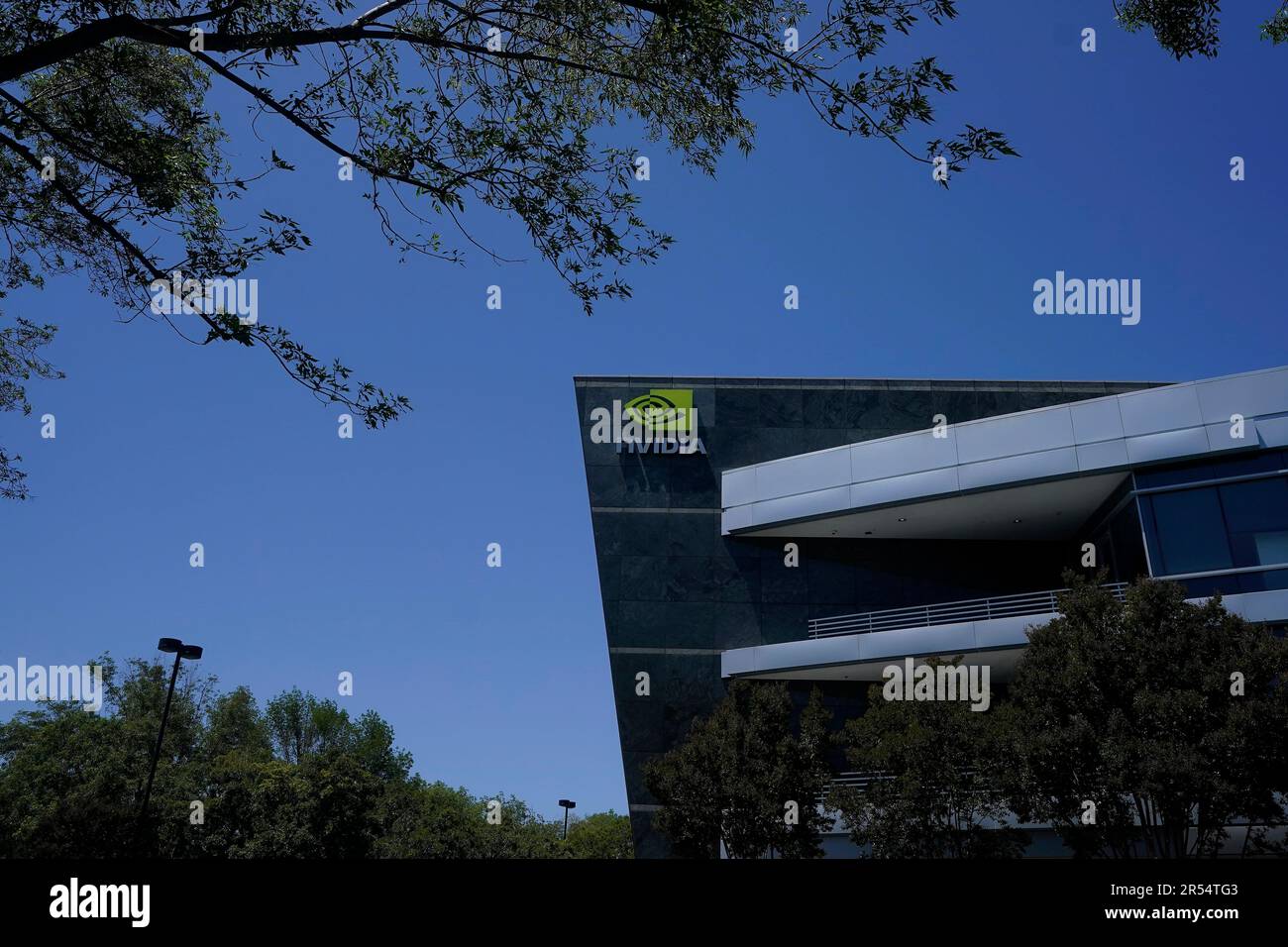 A Nvidia office building is shown in Santa Clara, Calif., Wednesday ...