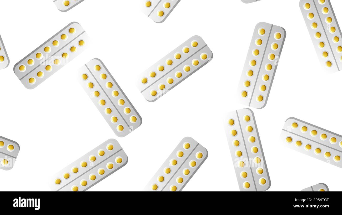 Endless seamless pattern of medical scientific medical items ...