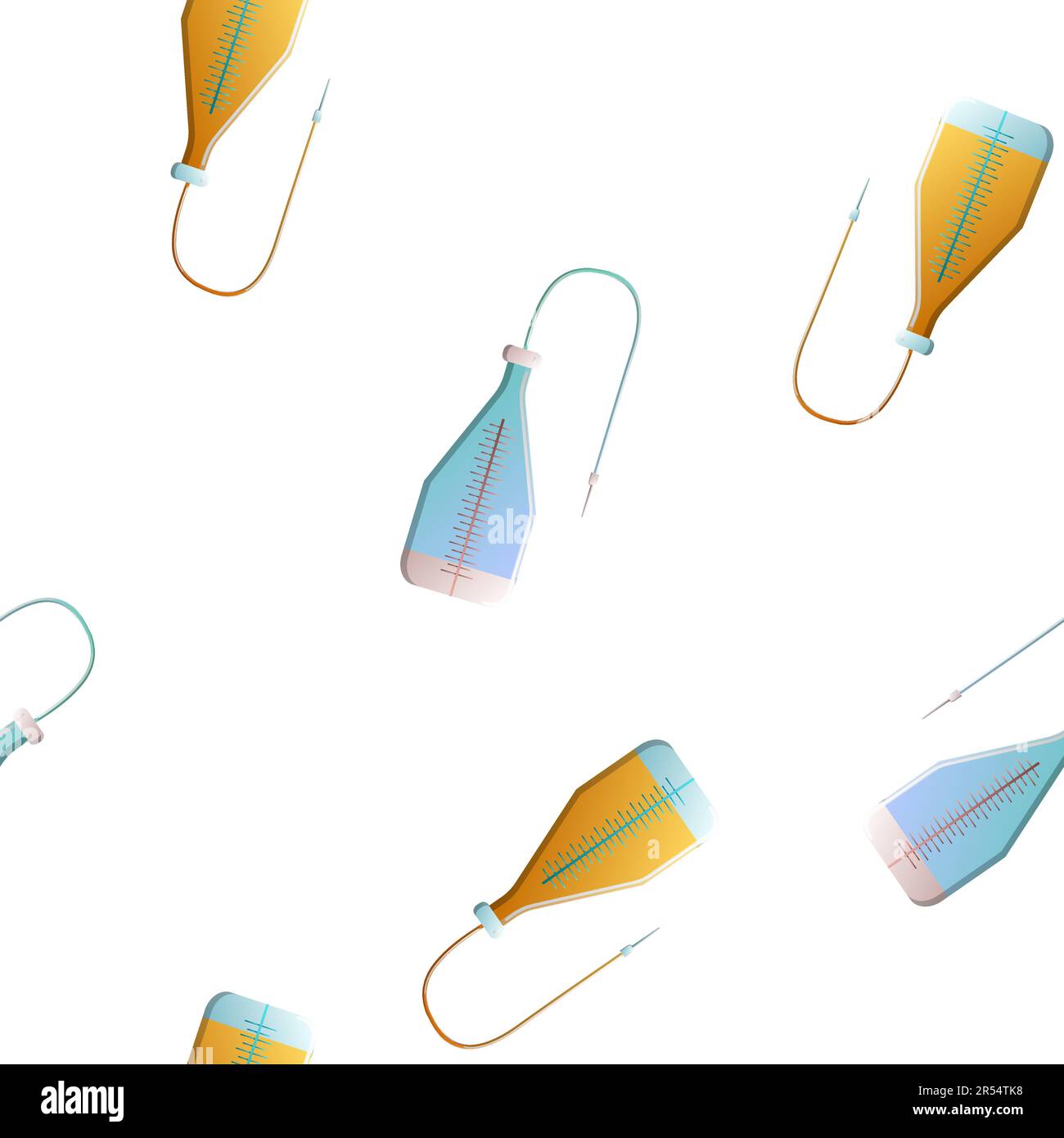 Endless seamless pattern of medical scientific medical items and ...