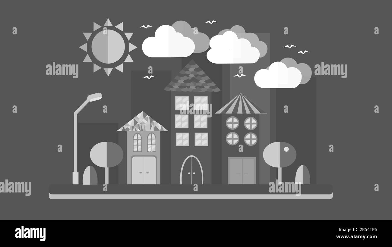 Tower with sloping roof Stock Vector Images - Alamy