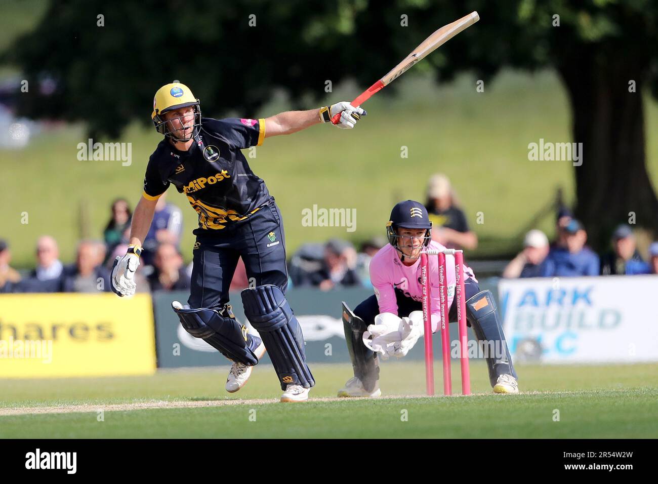 Chris Cooke in batting action for Glamorgan during Middlesex vs ...