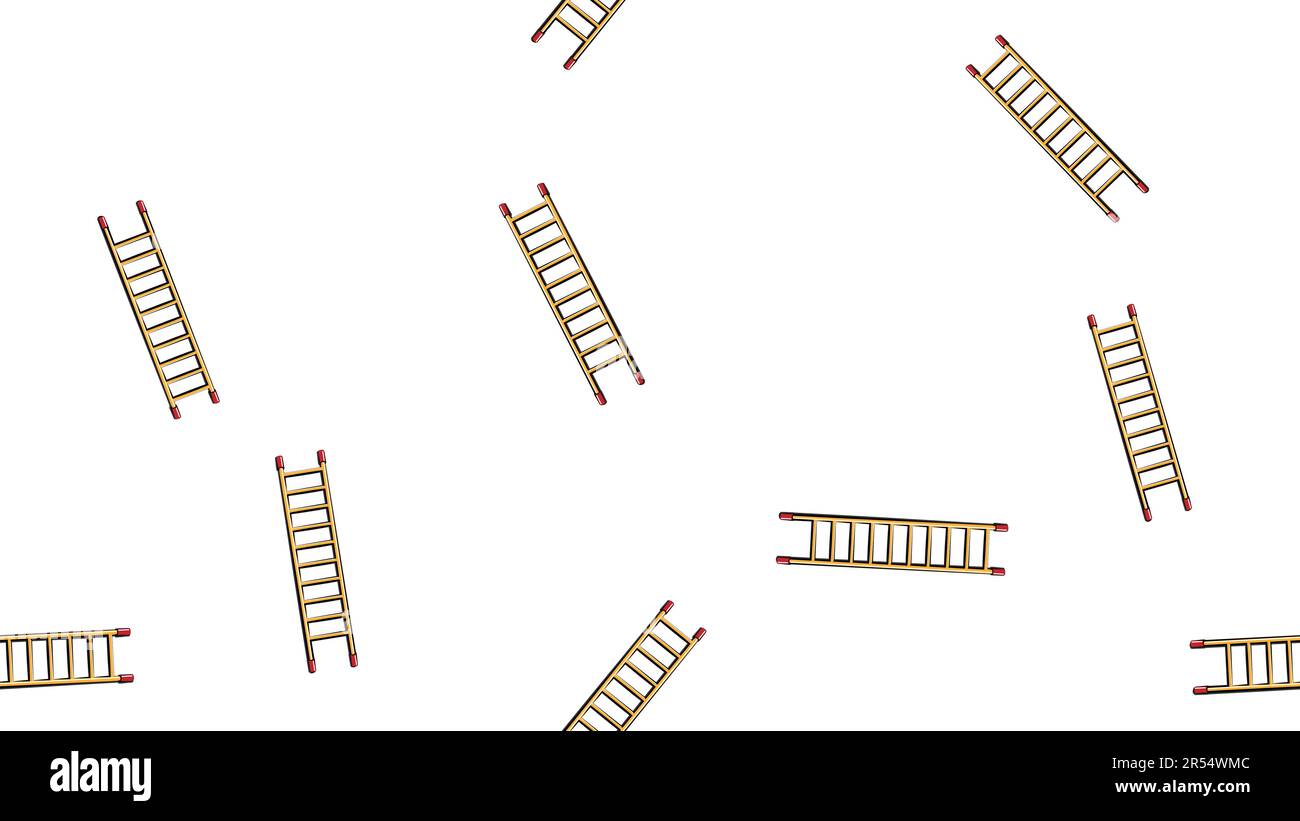 Texture, seamless abstract pattern of building wooden stairs on white ...